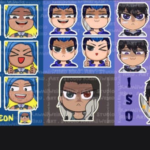 Valorant Stickers Sheet or Seperate Iso Duelist Yoru Fade Neon Agents ...