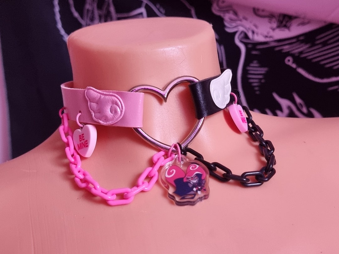 Velvette Demon Character Fan Made Merch Unisex Collar Pink Black Punk ...
