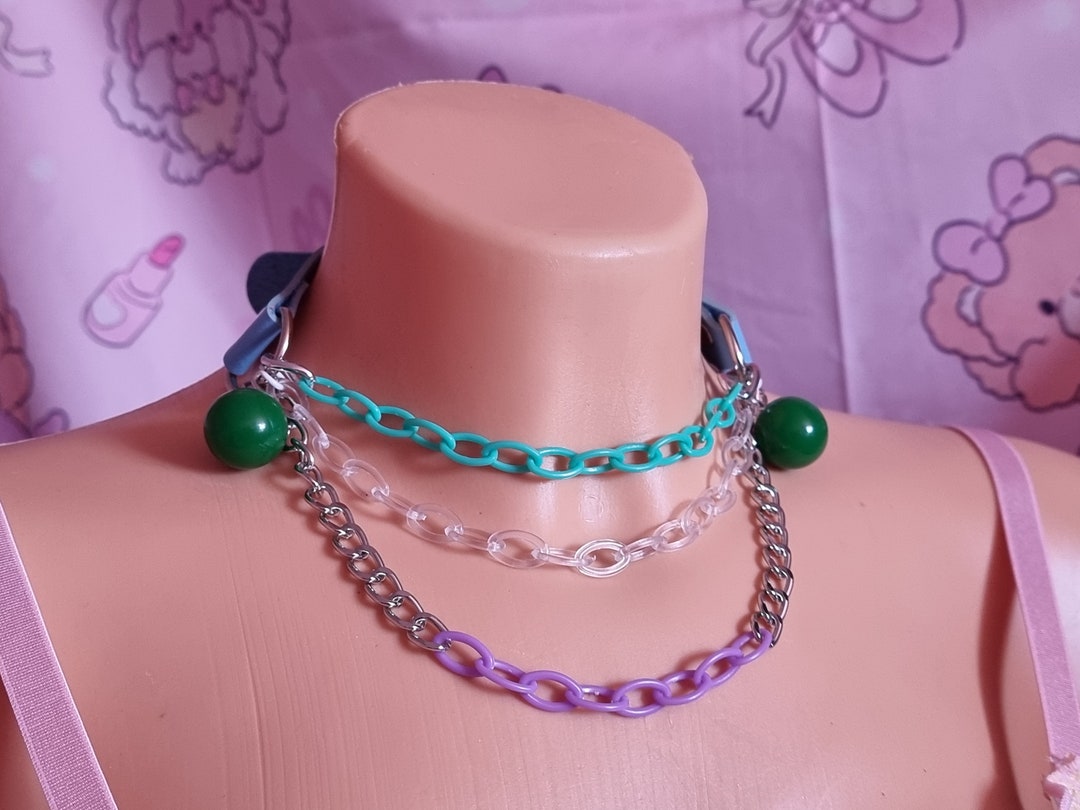 Sage Inspired Orb Choker Gamer Fashion Unisex Harajuku Chain Collar - Etsy