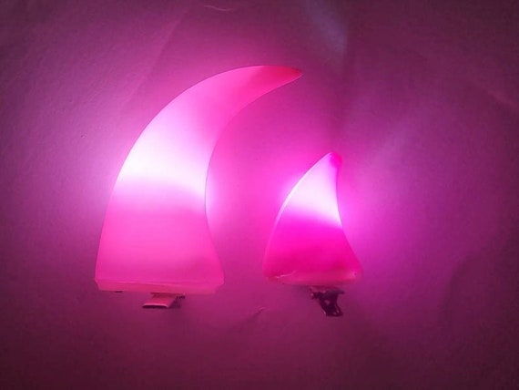 Rem Ram Rezero Horn Glow in the Dark Cosplay Prop Pink Cool - Etsy