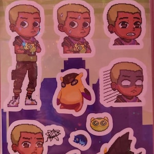 Sticker Sheet Gekko Wingman Main PIXEL Art Inspired by Valorant Agent ...