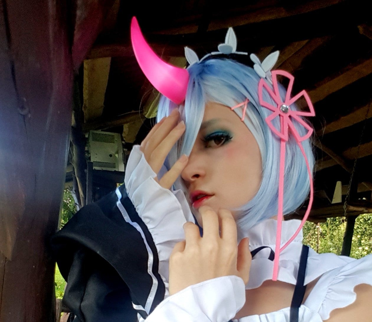 Rem Ram Rezero Horn Glow in the Dark Cosplay Prop Pink Cool - Etsy Canada