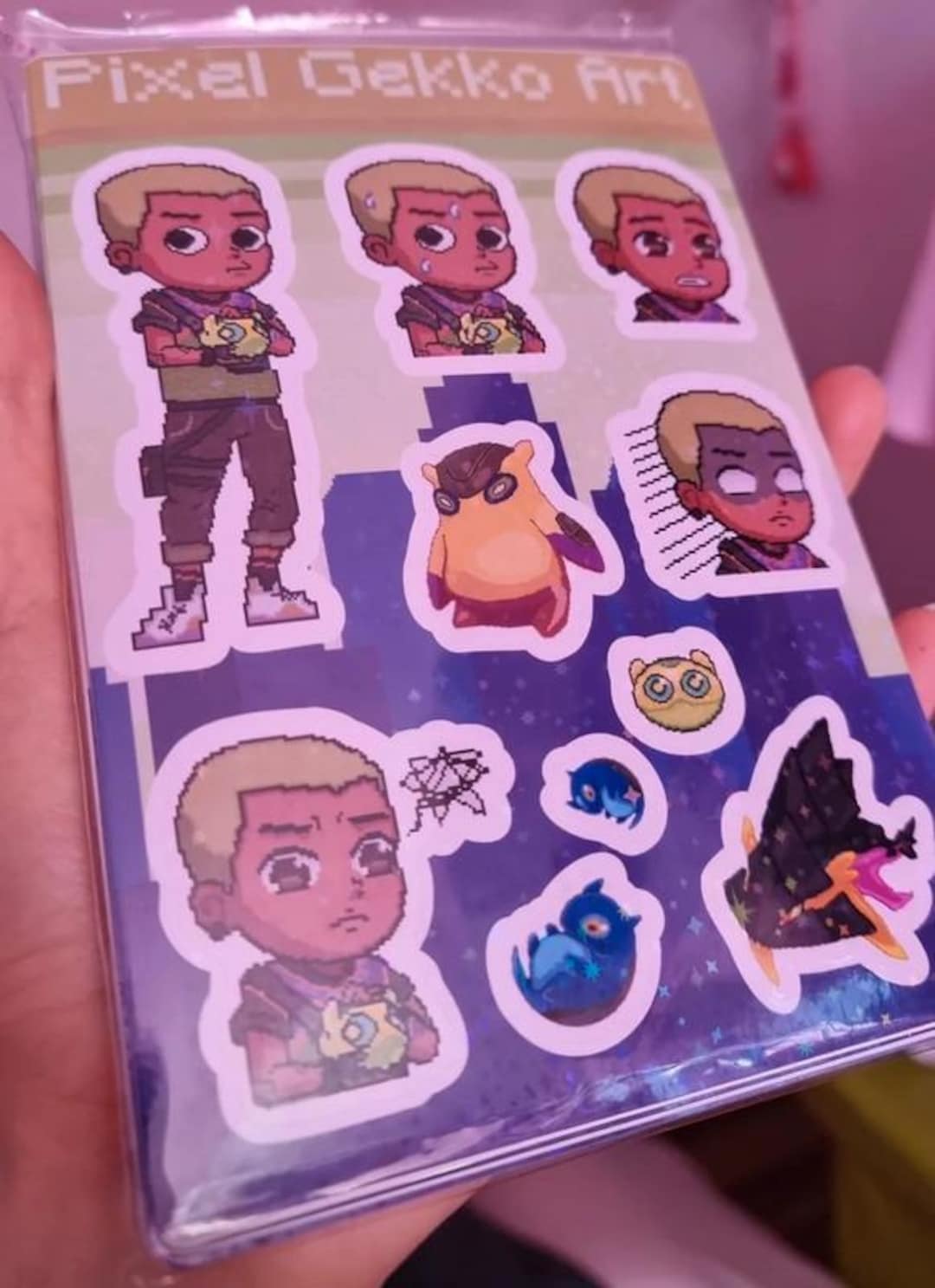 Sticker Sheet Gekko Wingman Main PIXEL Art Inspired by Valorant Agent ...