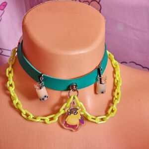 Wingman Gekko Inspired Choker Collar Bubble Tea Boba Kawaii Chains ...