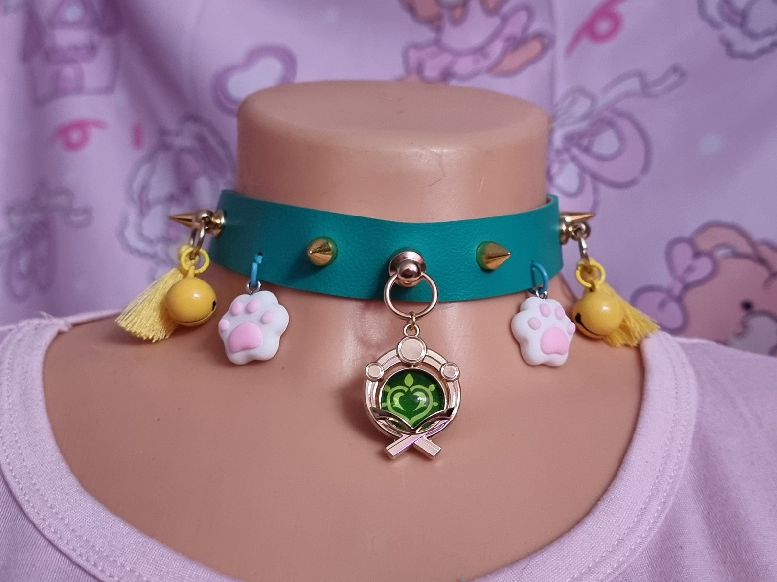 Inazuma Kirara Inspired Dendro Choker Vision Glow Cosplay Prop - Etsy