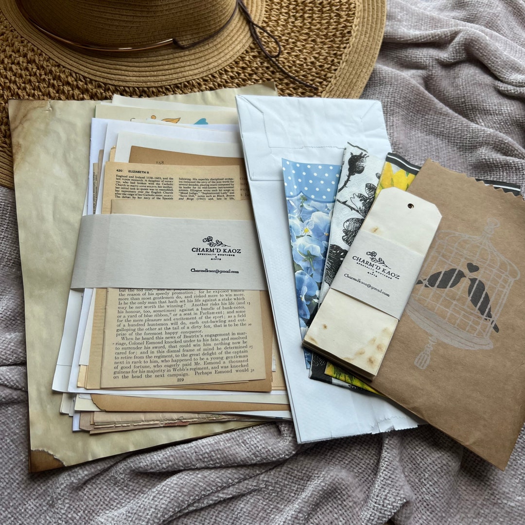 Vintage Paper Pack Journal Ephemera Fun Packs Supplies - Etsy