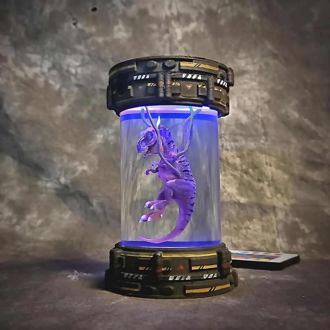 T-rex Dinosaur Healing Chamber Incubator Epoxy Resin Lamp, Night Light ...
