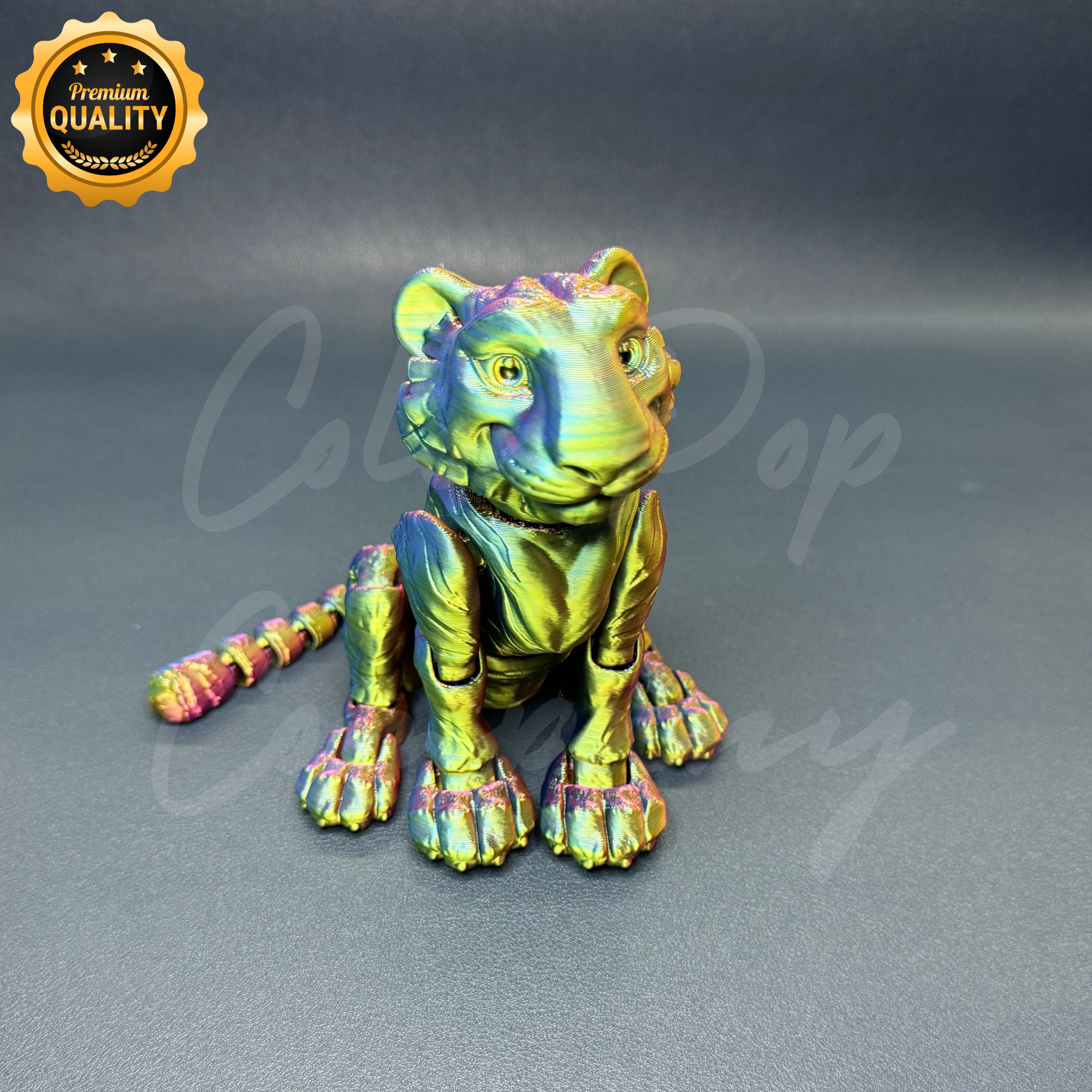 3D Printed Articulated Tiger Fidget Toy - Stress Relief - Etsy UK
