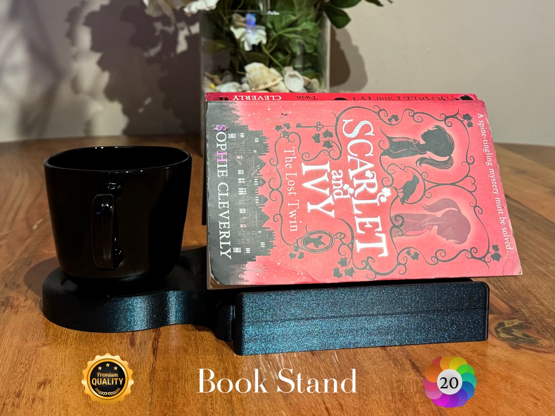 Book Holder With Kindle Slot and Mug Stand, 3d Printed Bookrest, Book E ...