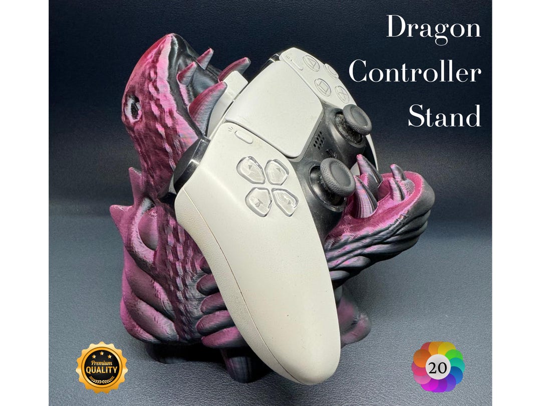 Dragon Head PS5, Xbox, Playstation Controller Stand 3D Printed Majestic ...