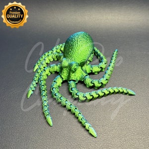 3D Printed Articulated Octopus: Flexible Fidget Toy, Sea Animal Lover ...