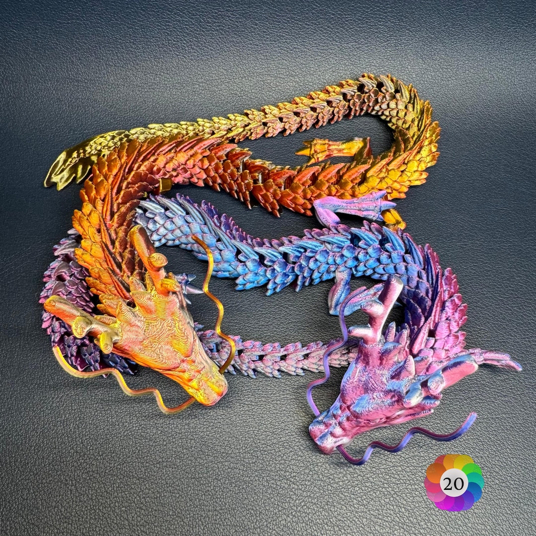 Articulated Chinese Dragon and Egg, Fidget Toy, Great Gift for Dragon ...