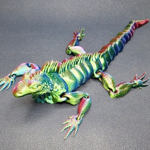 3D Printed Articulated Iguana: Flexible Fidget Desk Toy - Etsy UK
