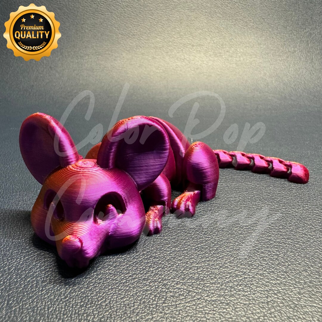 3d Printed Articulated Mouse Fidget Desk Pet Anxiety Toy 14 - Etsy UK