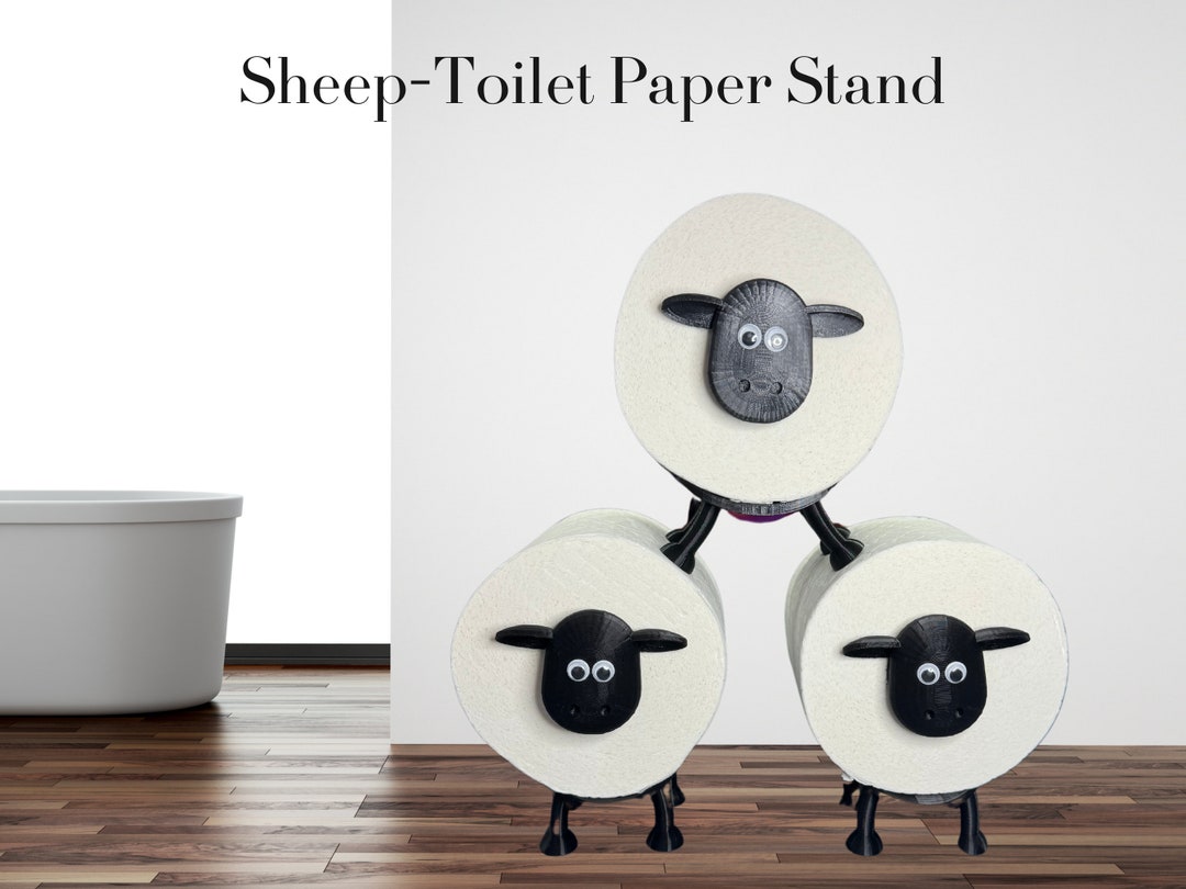 3D Printed Sheep Toilet Paper Roll Holder: Googly Eyes, Set of 3 - Etsy UK