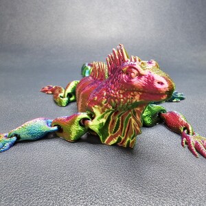 3D Printed Articulated Iguana: Flexible Fidget Desk Toy - Etsy UK