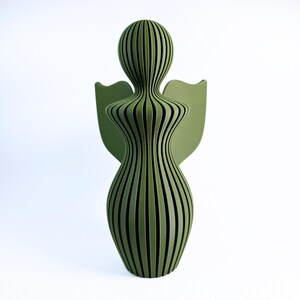 Elegant 3d-printed Angel Statue, Modern Angel Figurine, 14 Matte ...