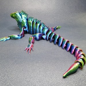3D Printed Articulated Iguana: Flexible Fidget Desk Toy - Etsy UK