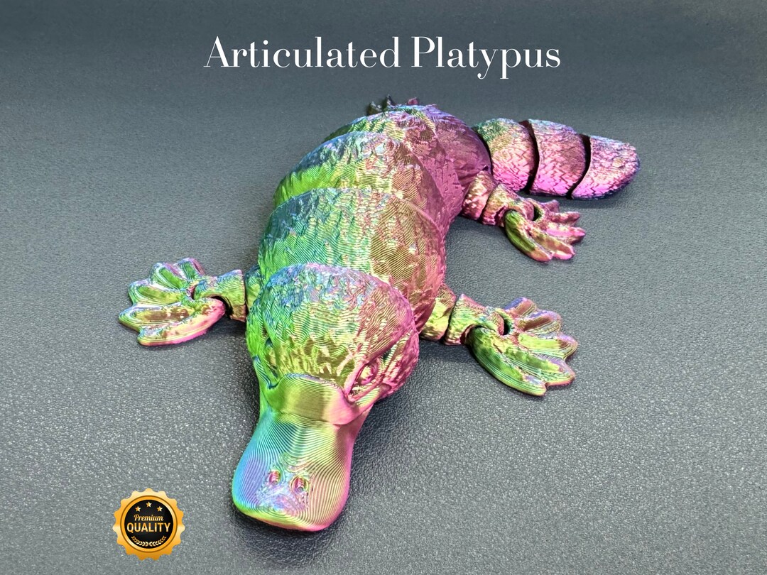 Articulated Platypus, 3D Printed Flexible Fidget Toy, Great Gift for ...