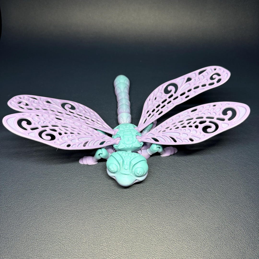 Articulated 3D Printed Dragonfly: Flexi Fidget Toy, Garden Decor - Etsy
