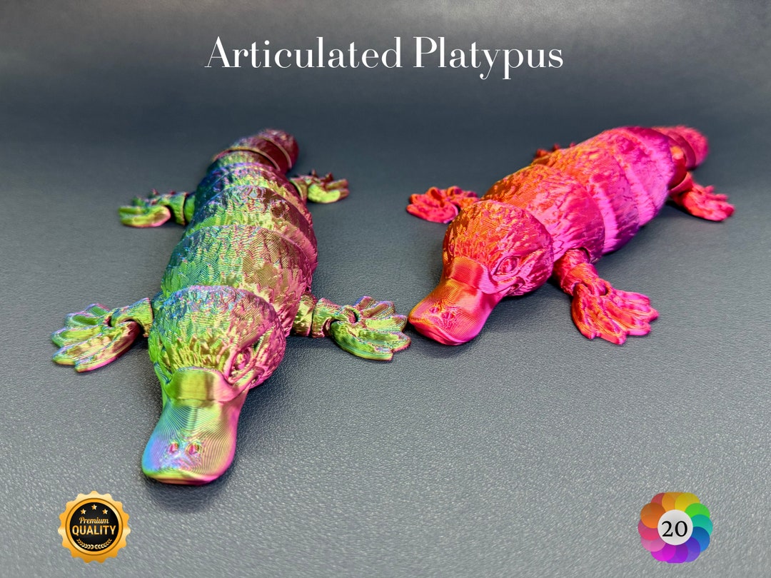 Articulated Platypus, 3D Printed Flexible Fidget Toy, Great Gift for ...