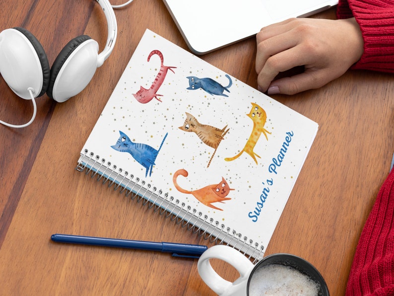 Personalised Handmade Cats Planner Cat Journal Cat Lover - Etsy