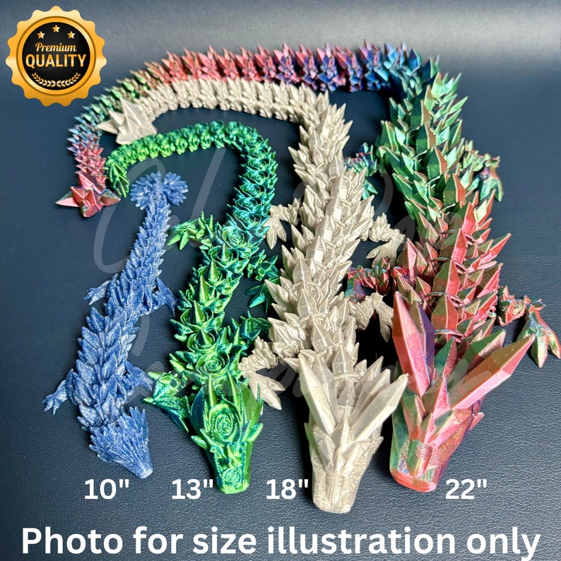3D Printed Articulated Sunflower Dragon and Egg: Tricolour Fidget Toy ...
