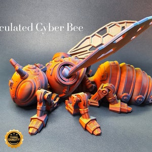 Articulated Cyber Bee: 3D Printed Fidget Desk Pet - Etsy