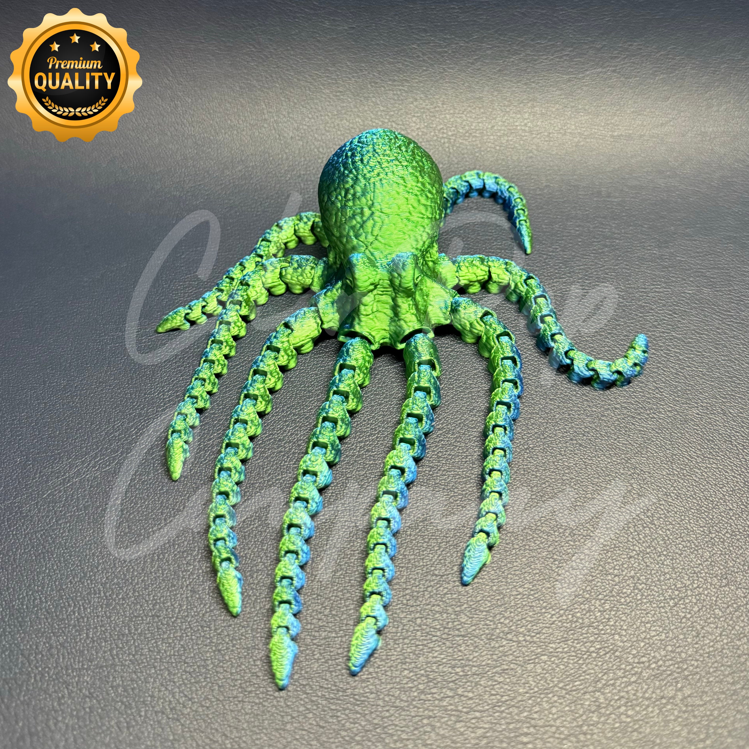 3D Printed Articulated Octopus: Flexible Fidget Toy, Sea Animal Lover ...