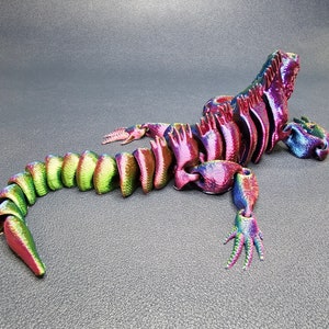 3D Printed Articulated Iguana: Flexible Fidget Desk Toy - Etsy UK