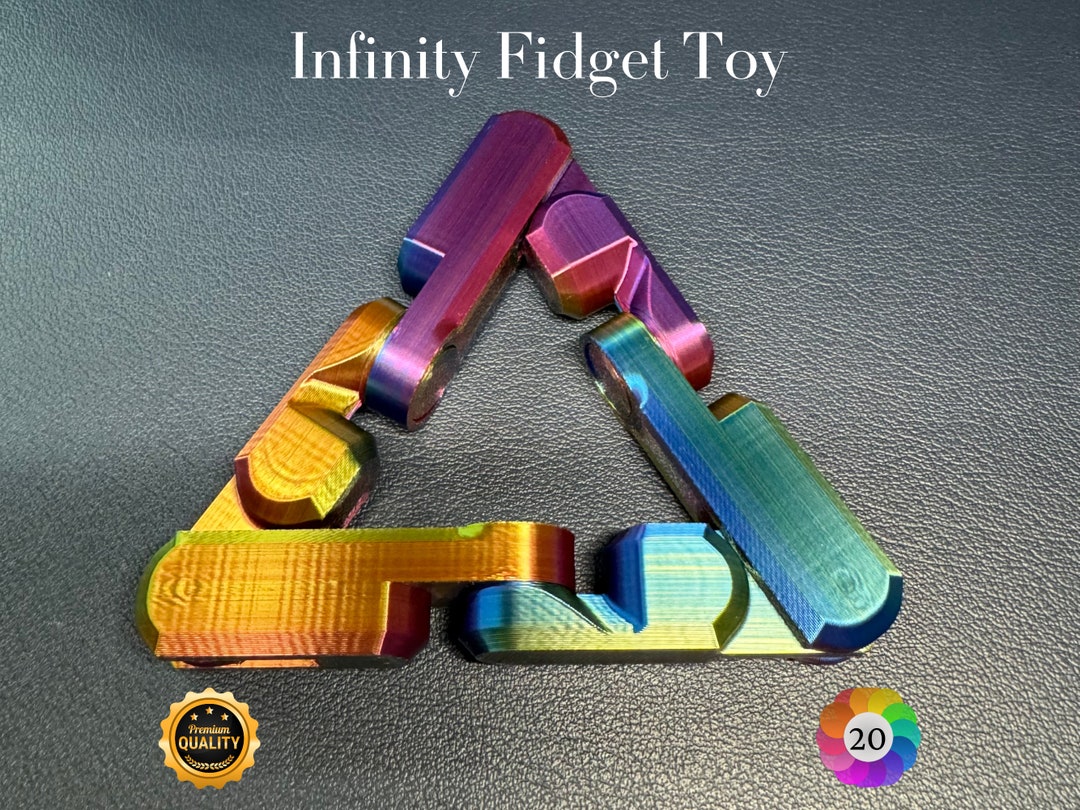 Infinity Flip Fidget, Size 4", 3d Printed Fidget Toy, Stress Relief Toy ...