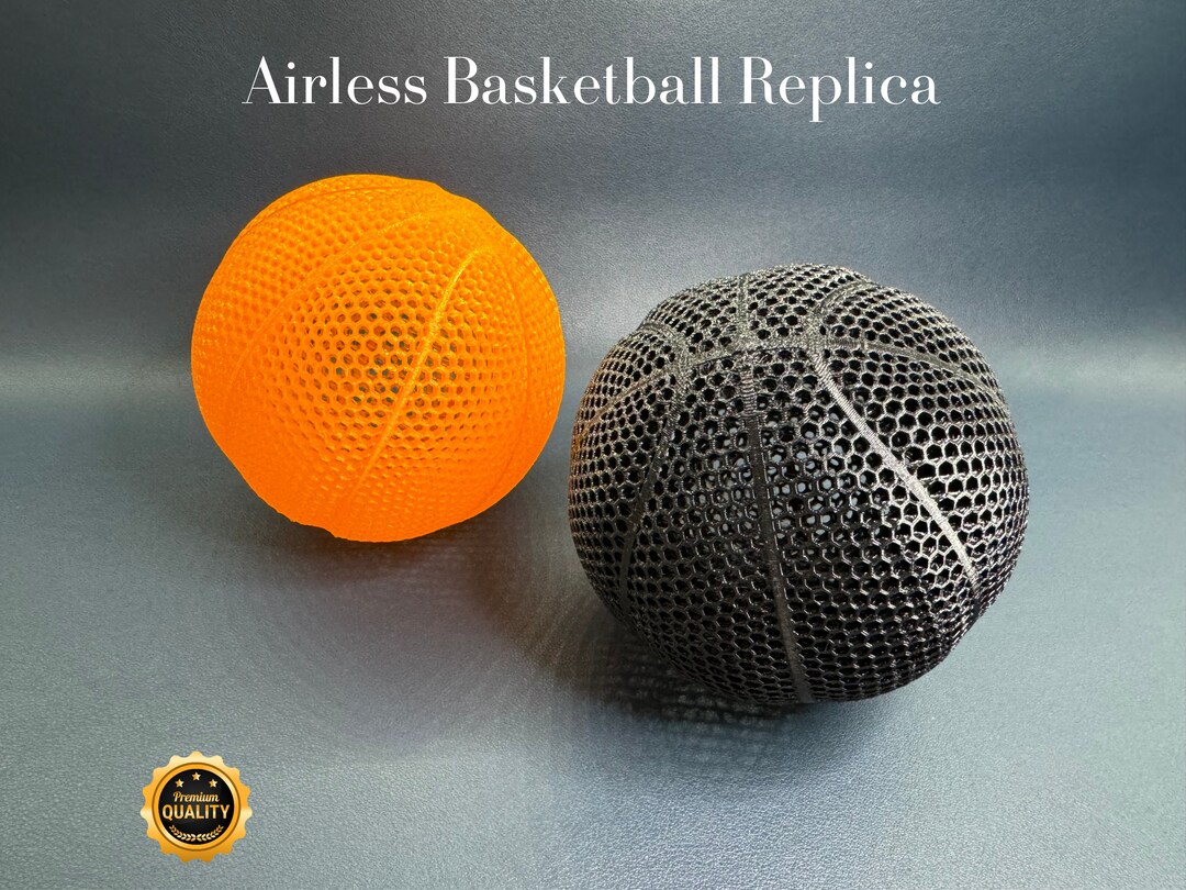 Airless Replica of NBA Basketball, 3D Printed Airless Wilson Basketball ...