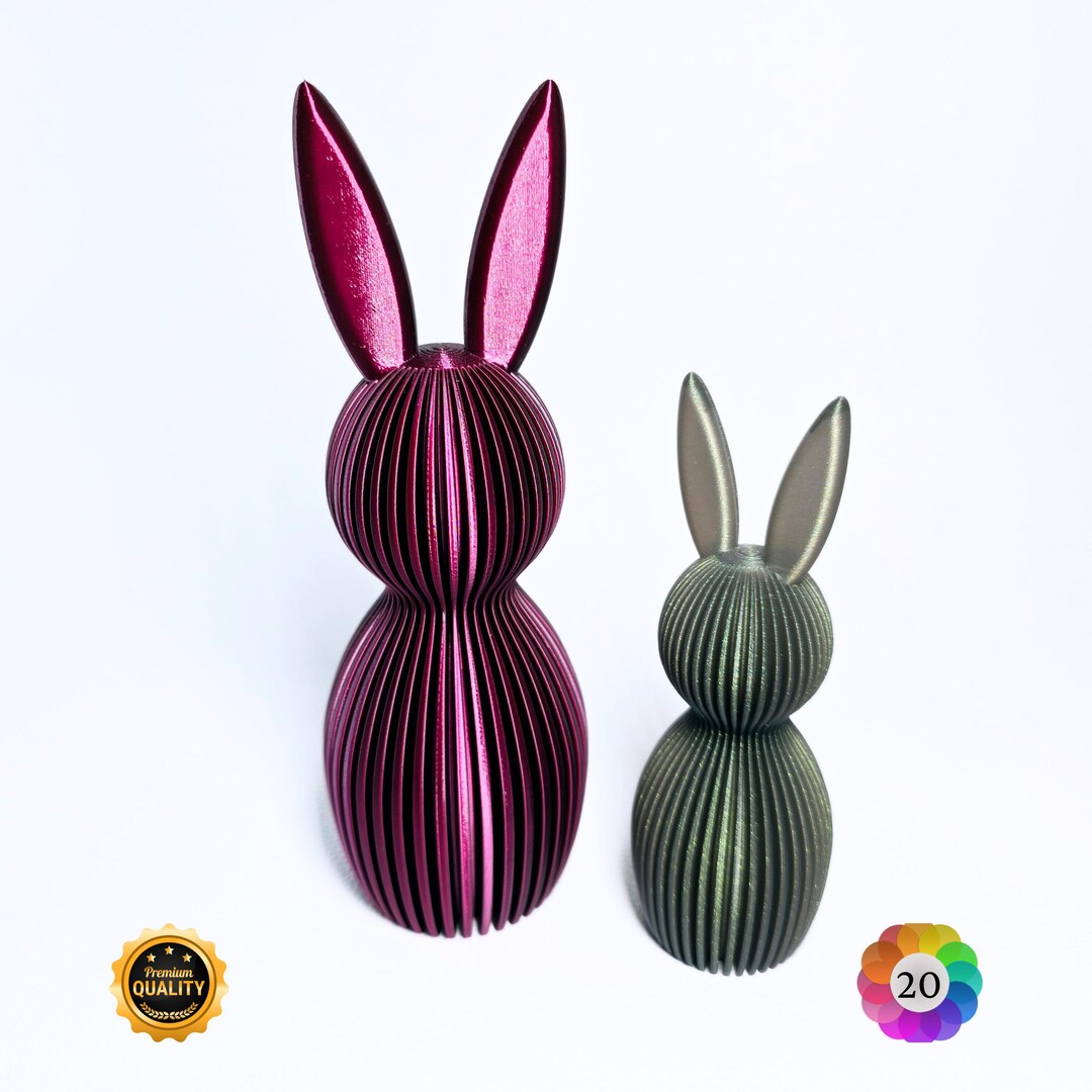 Easter Bunny Statue, 3D Printed Bunny, Unique Easter Decor 20 Unique ...