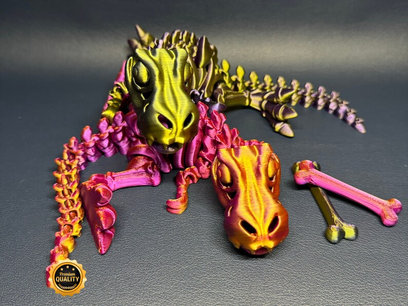 3D Printed Articulated Skeleton T-rex: Flexible Dinosaur Toy - Etsy