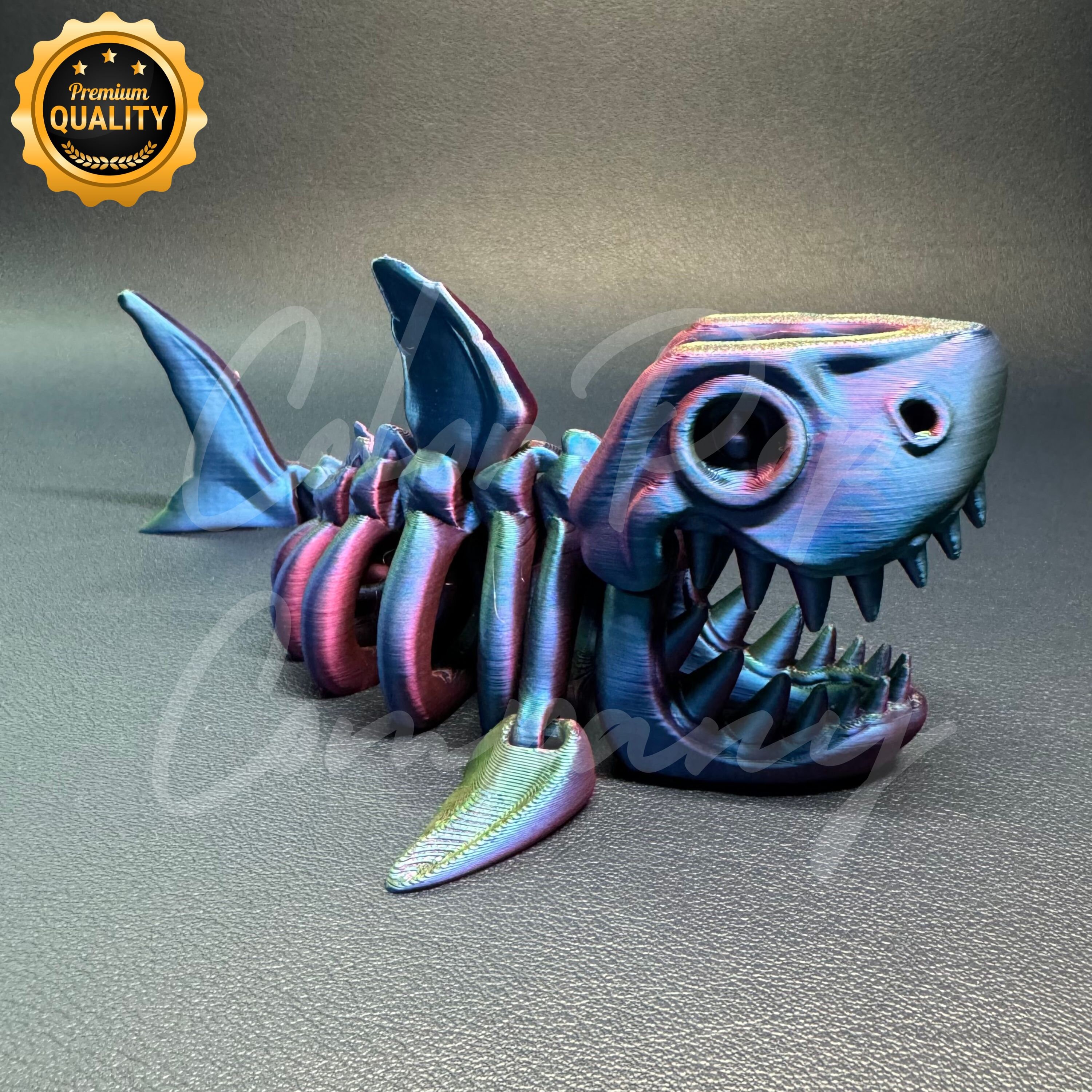 3d Printed Articulated Shark Fidget Desk Pet Anxiety Toy - Etsy UK