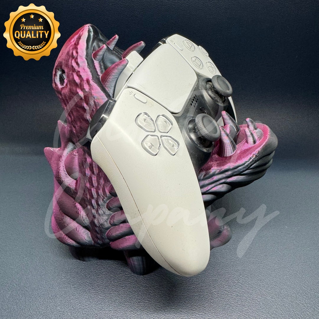 3D Printed Dragon Head PS5, Xbox, Playstation Controller Stand Majestic ...