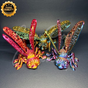 Articulated Flexible Dragonfly, 3d Printed Premium Flexible Fidget Toy ...