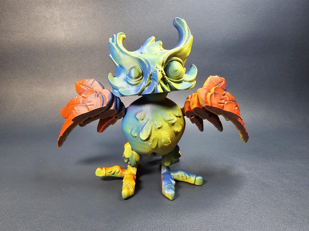 Articulated Owl: 3D Printed Fidget Desk Toy - Etsy