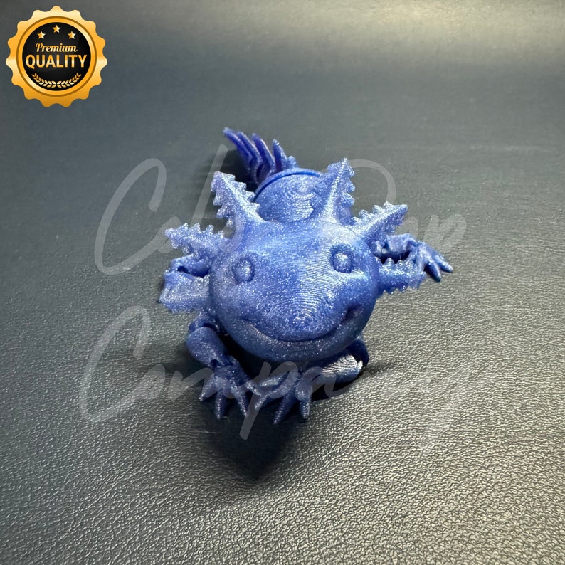 Articulated Axolotl: 3D Printed Flexible Fidget, Sensory Toy - Etsy