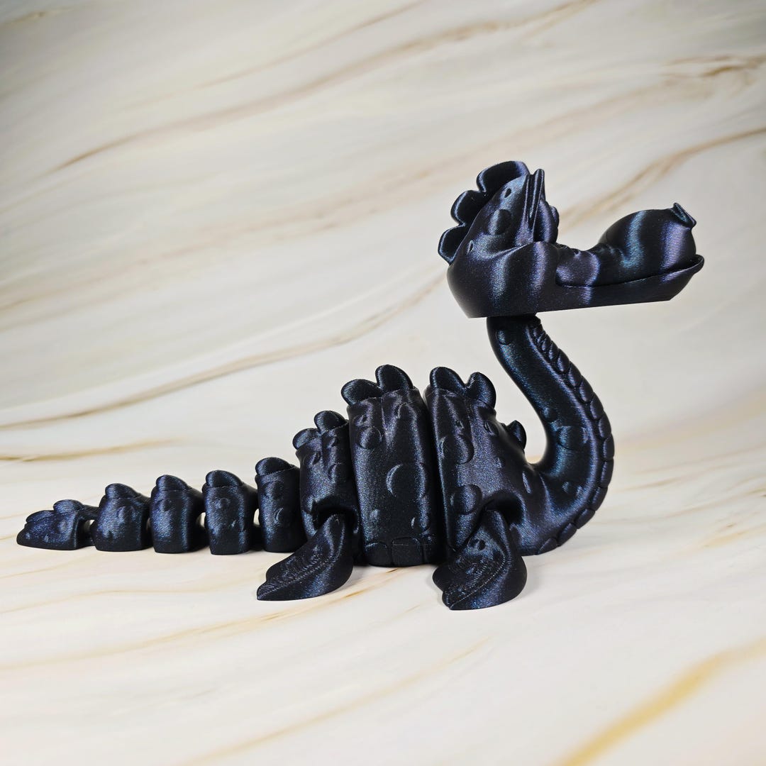 Articulated Loch Ness Monster Toy: 3D Printed Nessie Desk Decor - Etsy