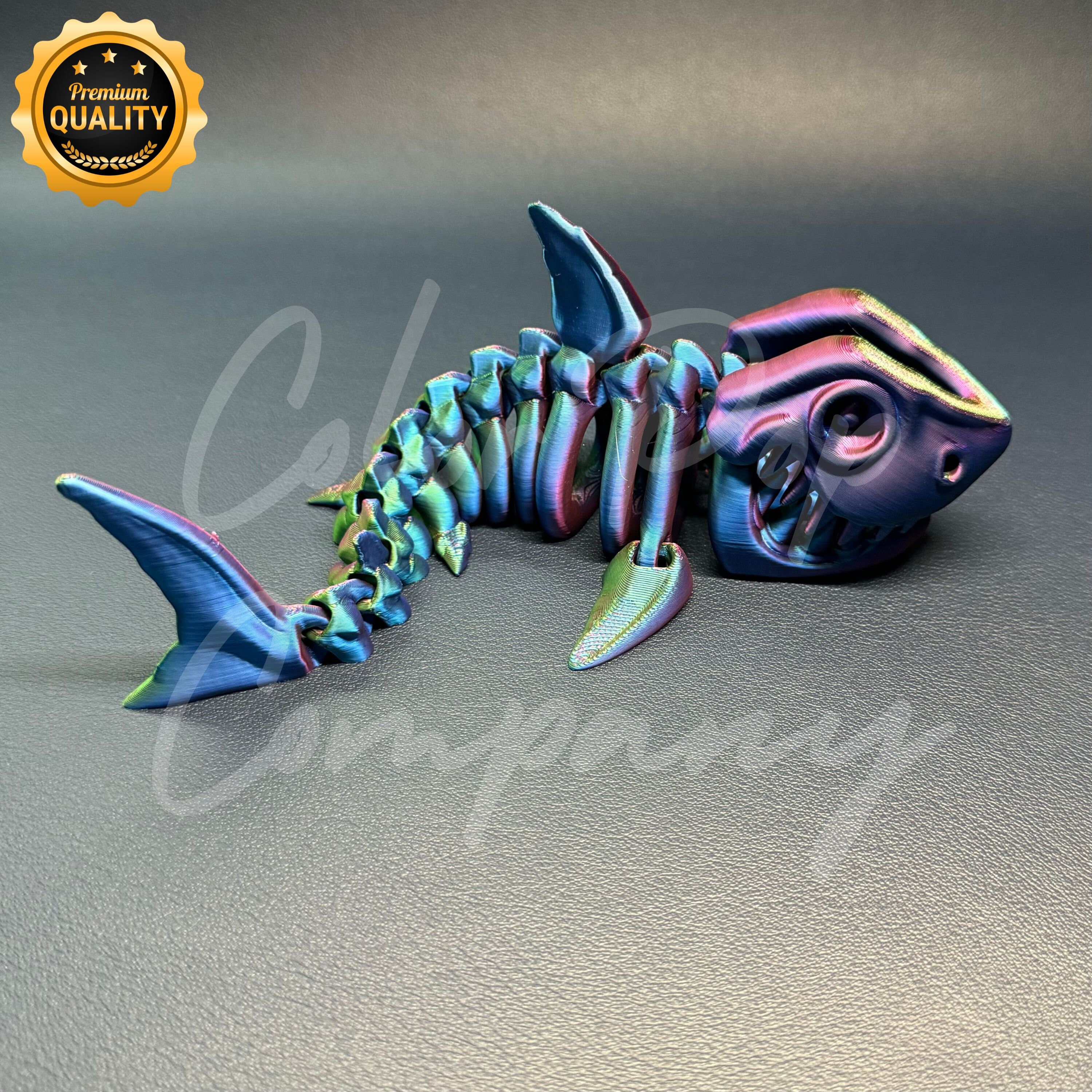 3d Printed Articulated Shark Fidget Desk Pet Anxiety Toy - Etsy UK