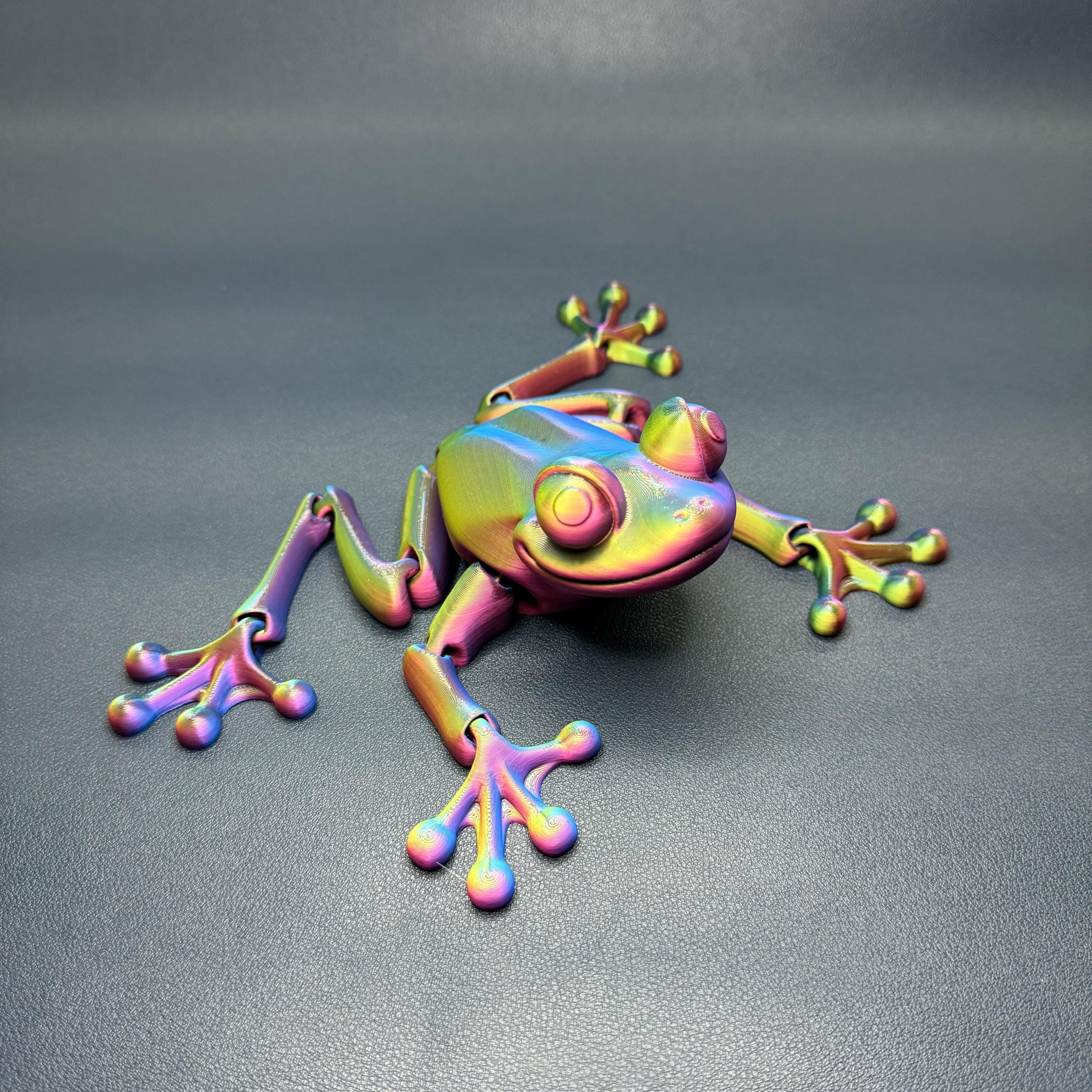 Articulated Frog Fidget Toy: 3D Printed Desk Pet, Anxiety Relief - Etsy UK