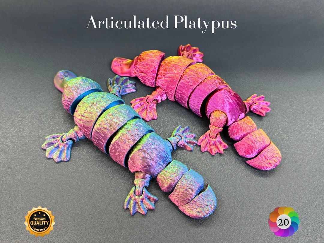 Articulated Platypus, 3D Printed Flexible Fidget Toy, Great Gift for ...