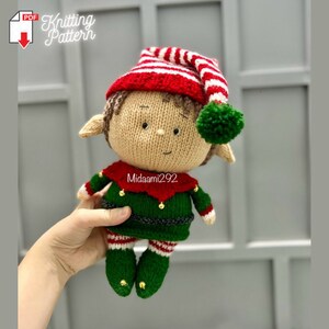 Christmas Elf Doll Knitting Pattern: Santa's Helper Toy (PDF Pattern ...