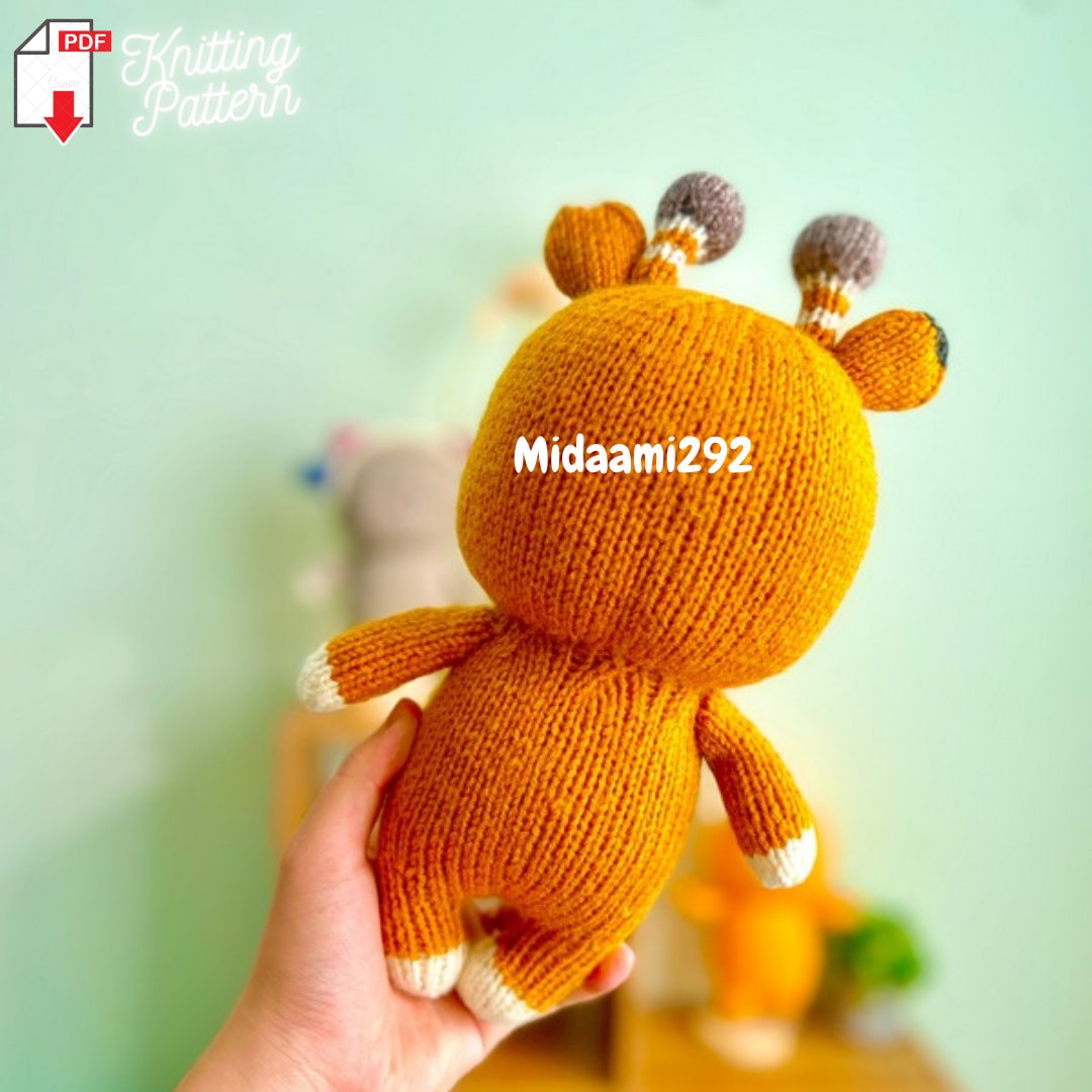Giraffe Knitting Pattern: Knitted Toy Tutorial (PDF Pattern) - Etsy