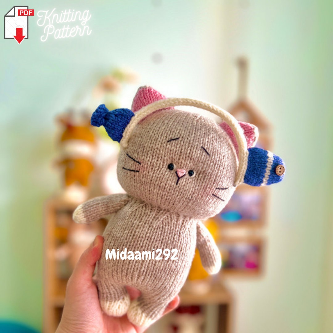 Cat Knitting Pattern: Knitted Toy Tutorial (PDF Download) - Etsy