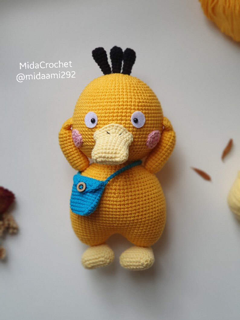 Psyduck Amigurumi Crochet Pattern in English Midacrochet - Etsy