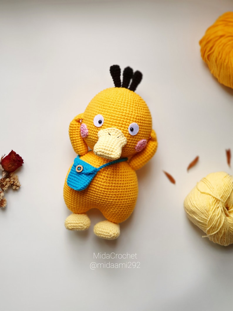 Psyduck Amigurumi Crochet Pattern in English Midacrochet - Etsy