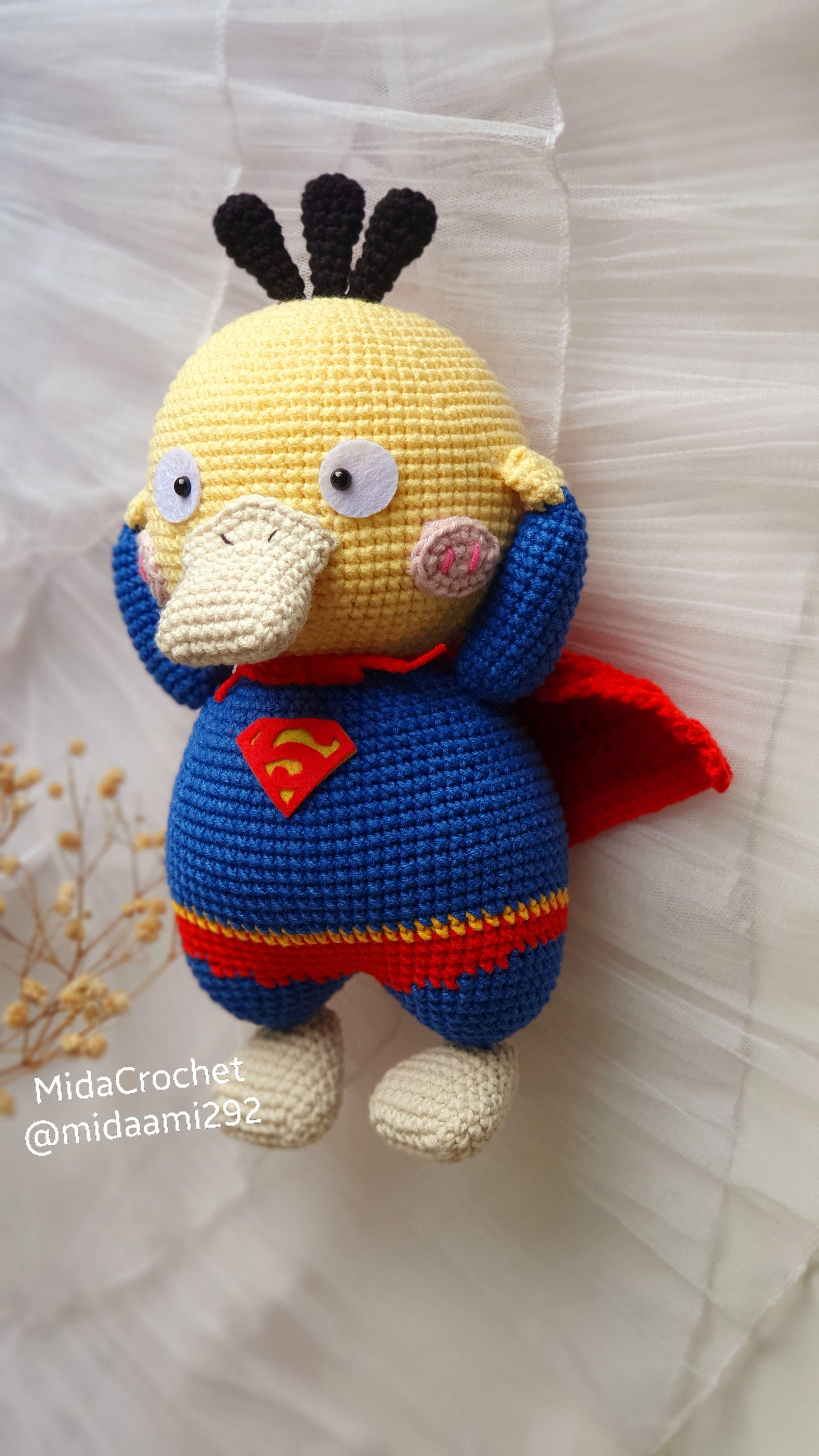 Psyduck Style S Amigurumi Crochet Pattern in English - Etsy