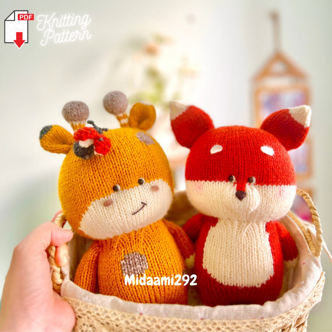 Fox Knitting Pattern: Knitted Toy Tutorial (PDF Pattern) - Etsy